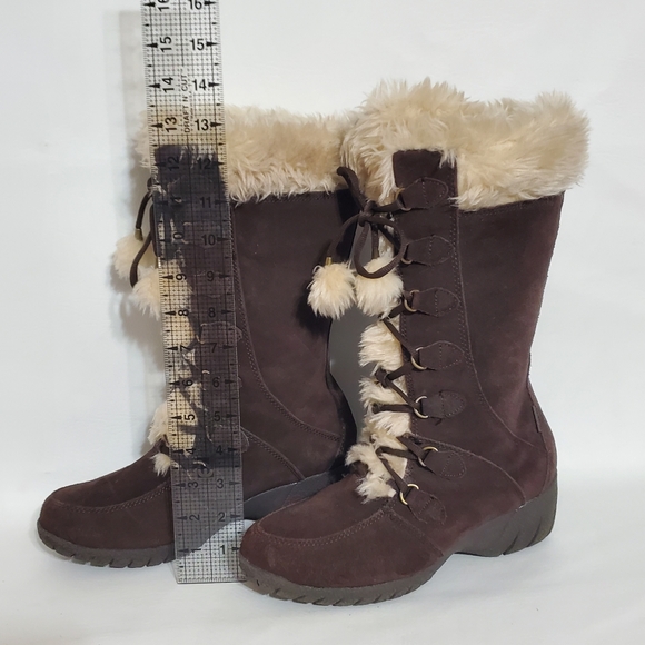 Sporto | Shoes | Sporto Sally Brown Leather Faux Furlined Womens Winter ...